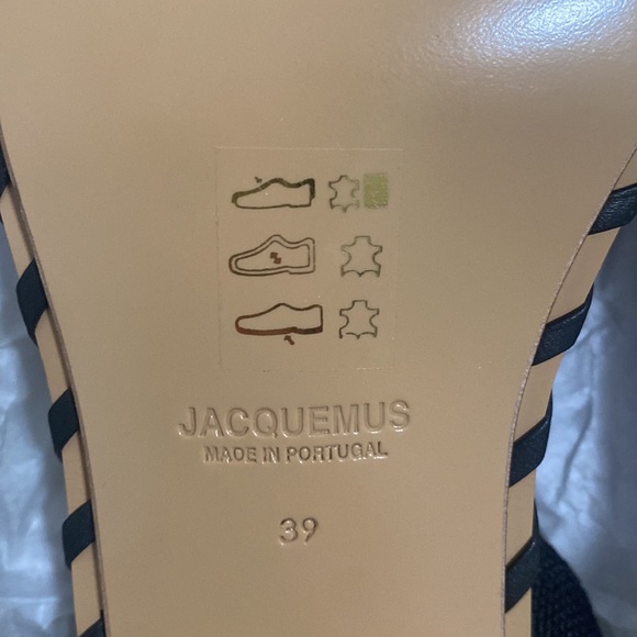 Jacquemus | Shoes | Jacquemus Les Sadales Valerie Black Sz 39 | Poshmark
